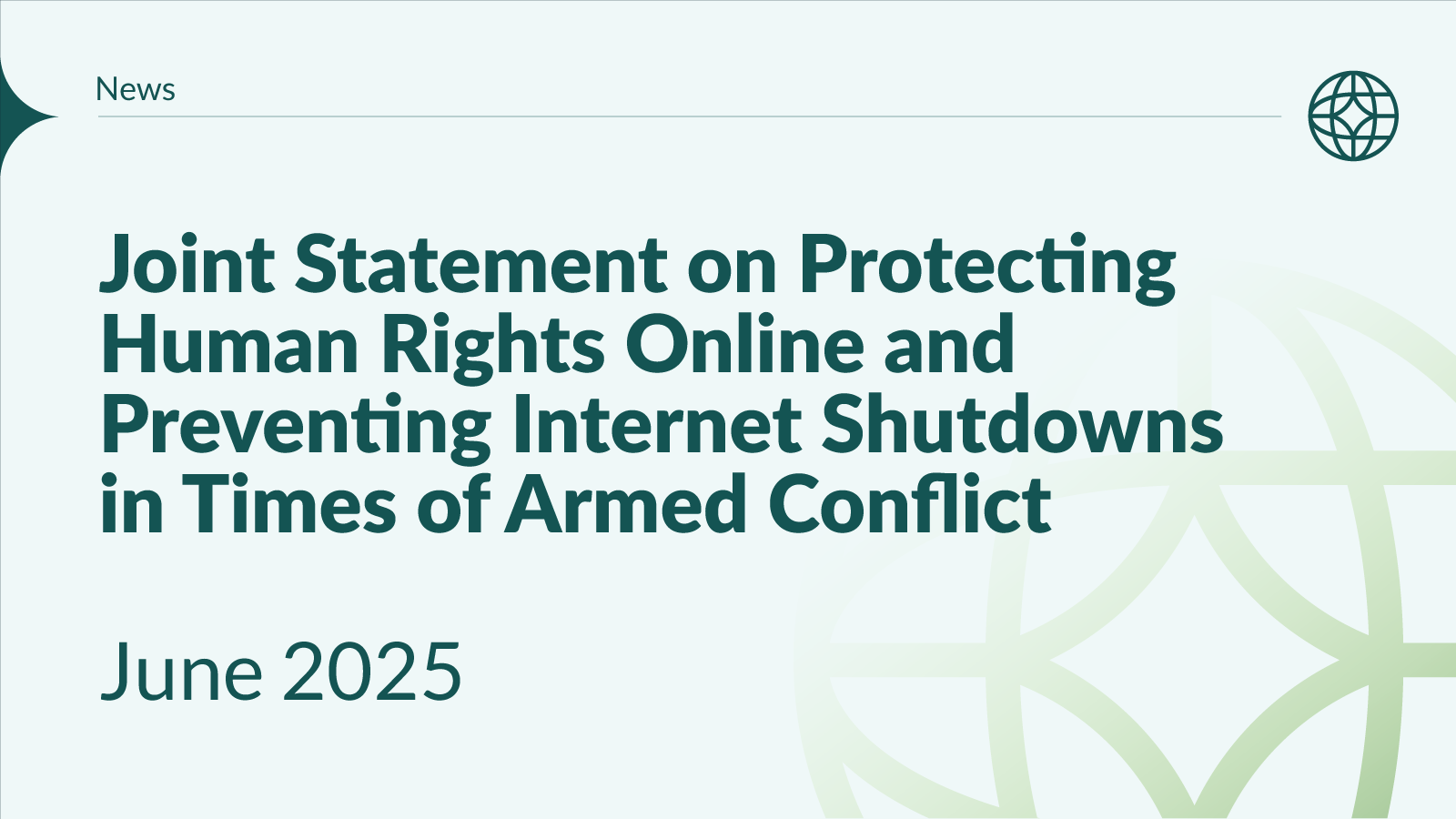Joint Statement on Protecting Human Rights Online and Preventing ...